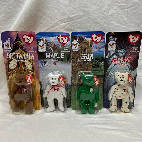 McDonald’s | Toys | Mcdonalds Ty Beanie Babies Complete Set Of 4 Bears ...